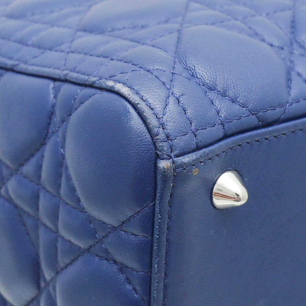 Christian Dior Blue Lady Dior Medium Bag – THE CLOSET