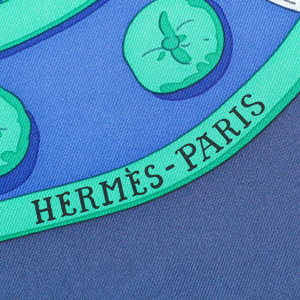 Hermes Blue Multicolor Ronds De Marche By Hubert Scarf – THE CLOSET