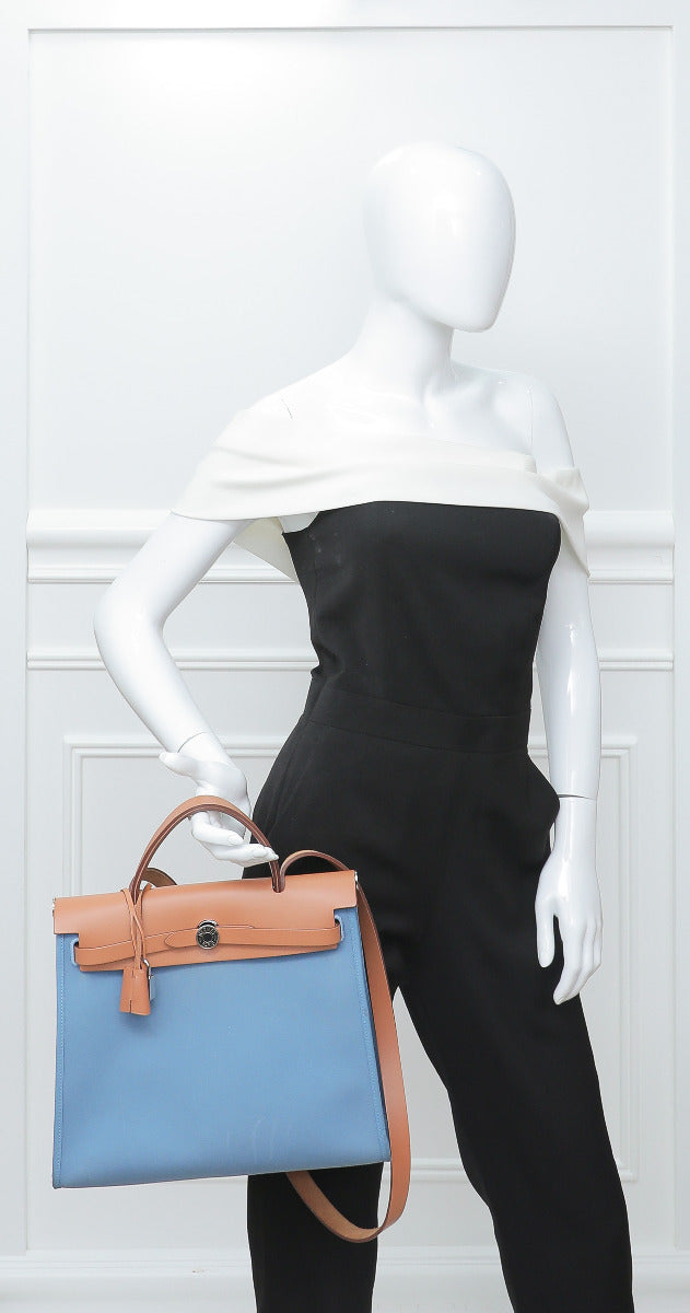 Hermes Light Blue Herbag PM Bag – The Closet