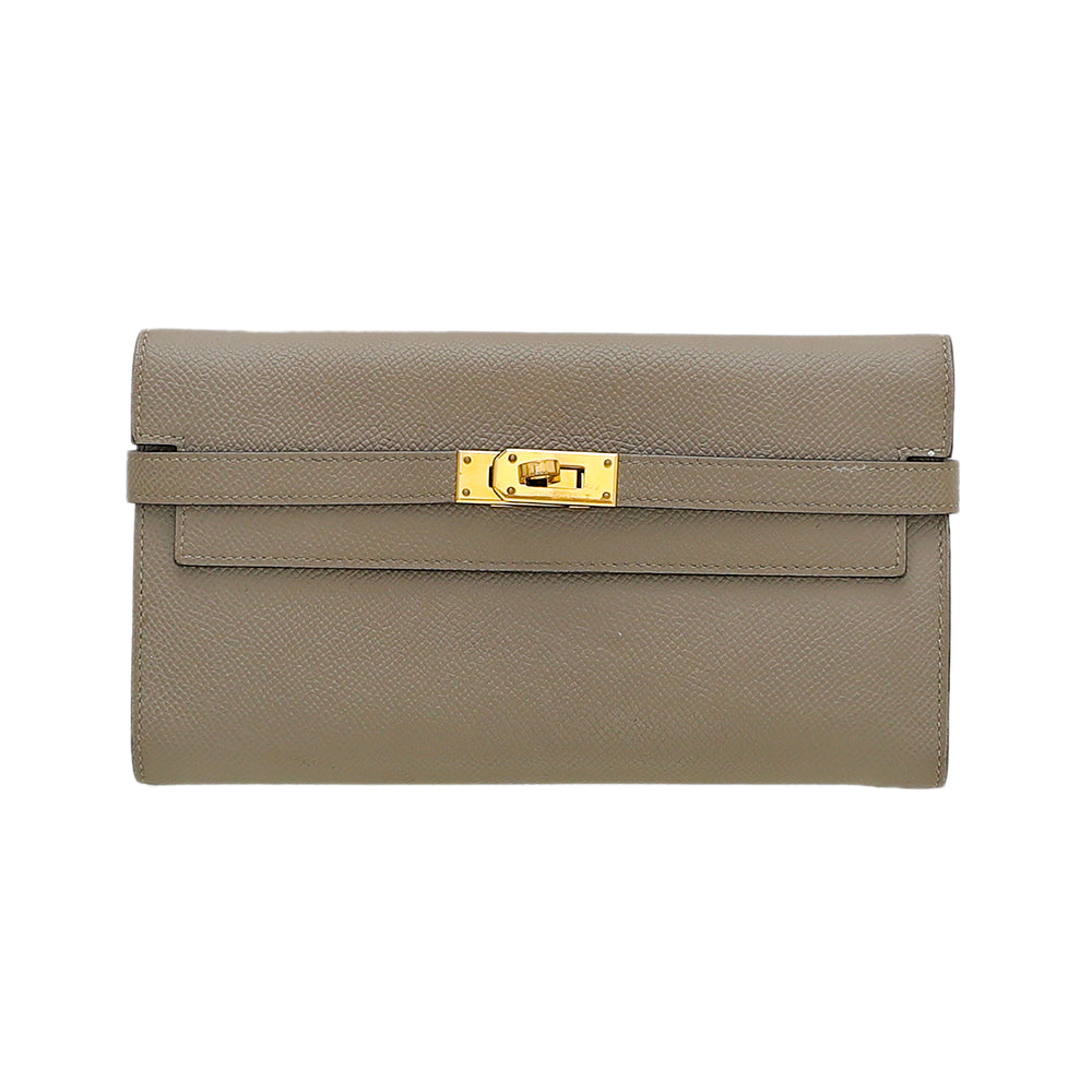Hermes Gris Asphalt Classic Kelly Wallet – THE CLOSET