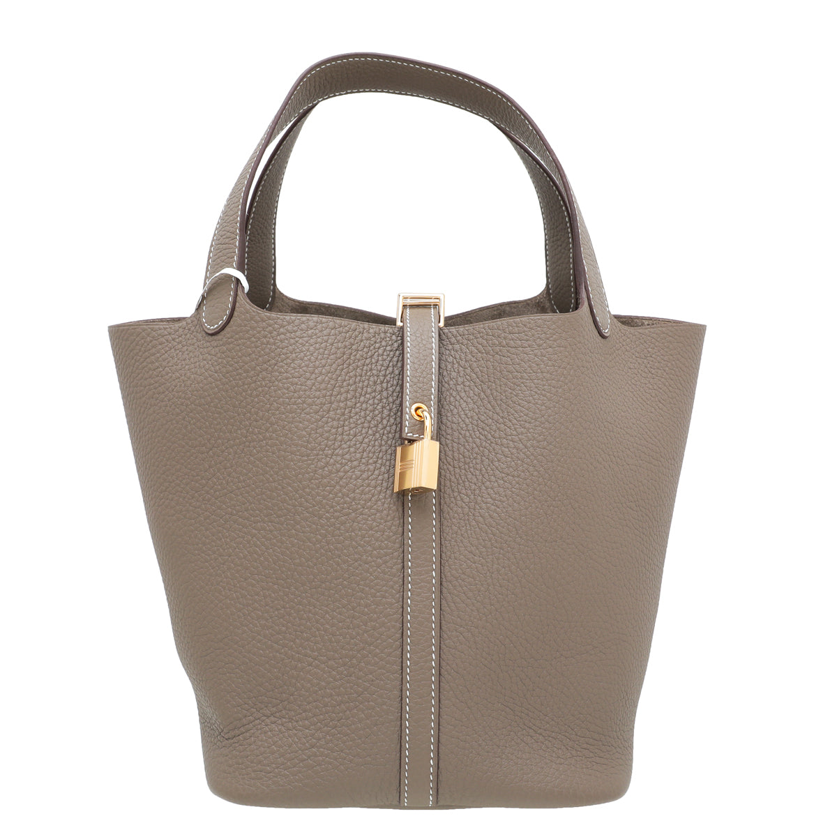 Hermes Etoupe Togo Picotin 22 Bag – THE CLOSET