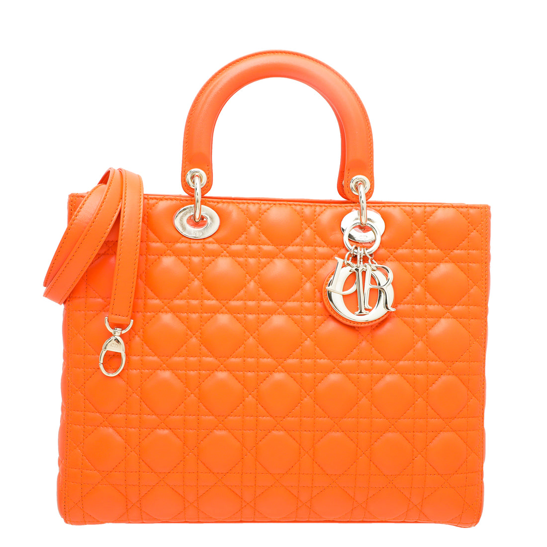 Christian Dior Orange Lady Dior Bag – THE CLOSET