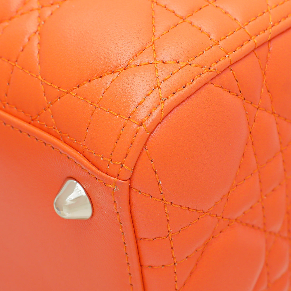 Christian Dior Orange Lady Dior Bag – THE CLOSET