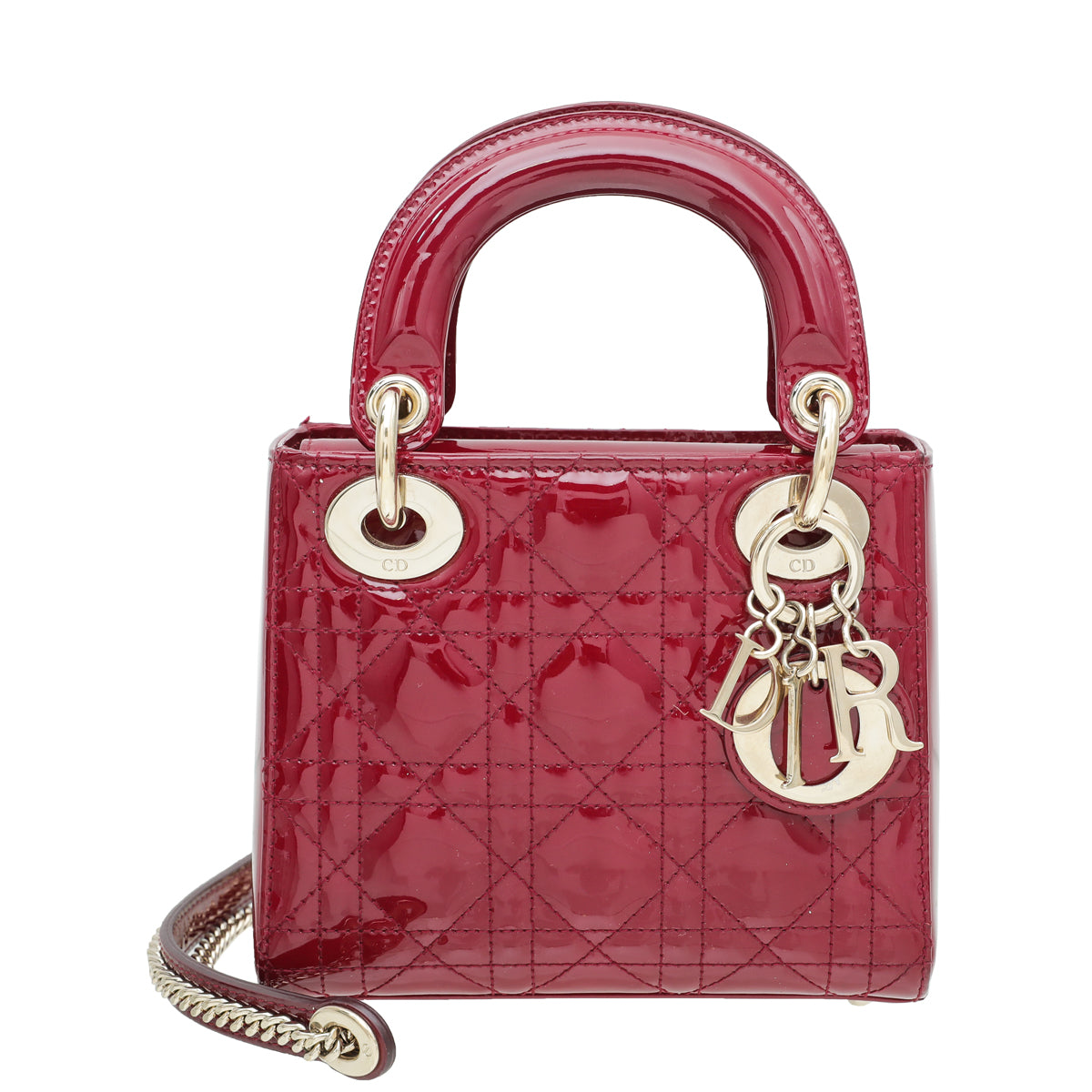 Christian Dior Cherry Red Lady Dior Mini Bag – The Closet