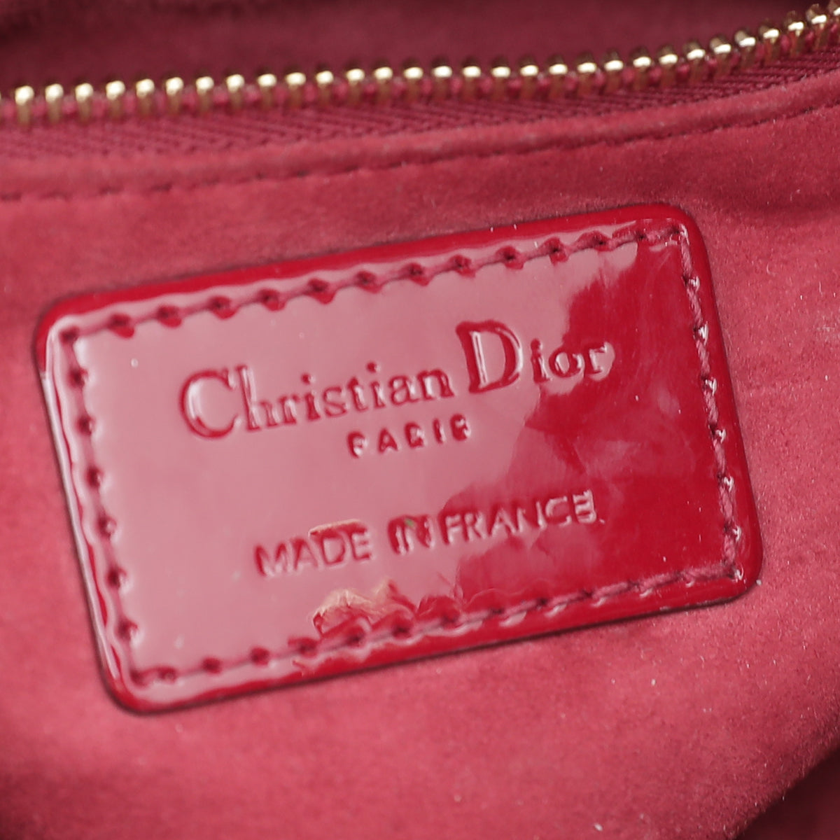 Christian Dior Cherry Red Lady Dior Mini Bag – The Closet