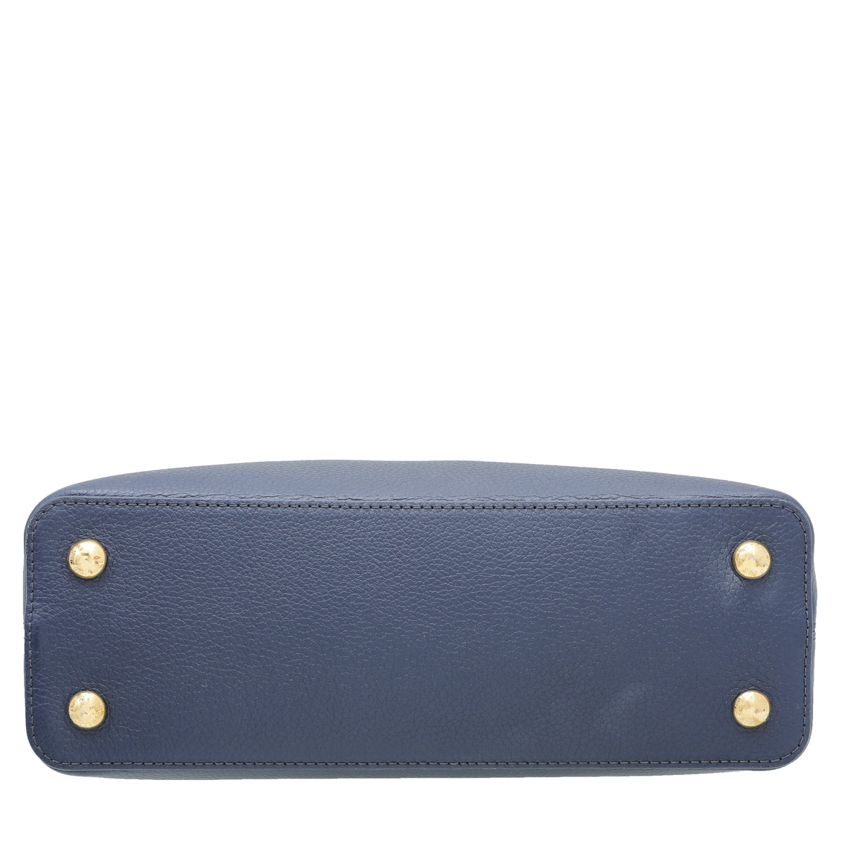 Louis Vuitton Navy Blue Capucines Python Handle Bag – THE CLOSET
