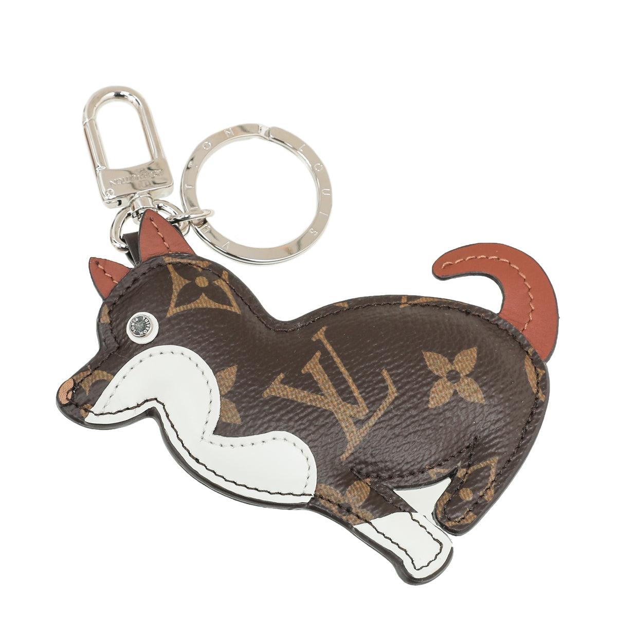 Louis Vuitton Brown Monogram Dog Bag Charm Holder – THE CLOSET