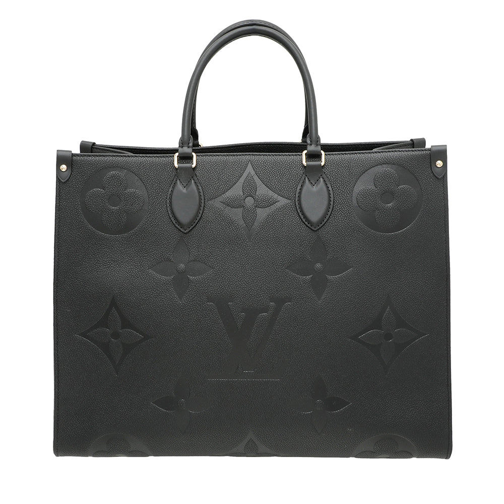 Louis Vuitton Noir Monogram Giant Empreinte Onthego Bag – THE CLOSET