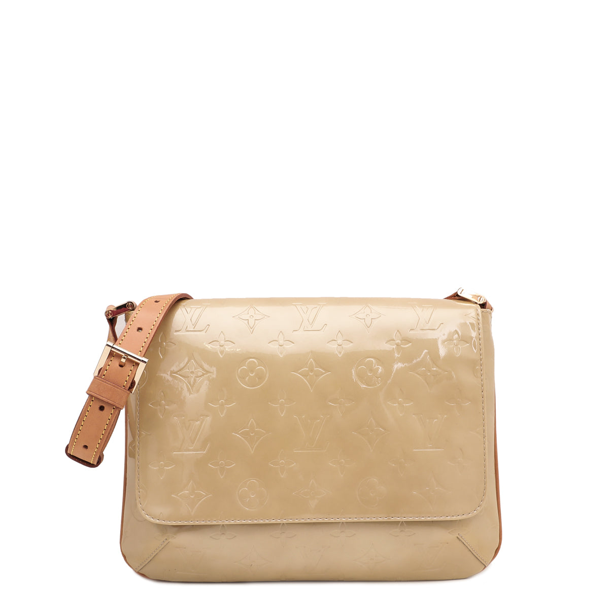 Louis Vuitton Beige Monogram Vernis Thompson Street Bag – THE CLOSET