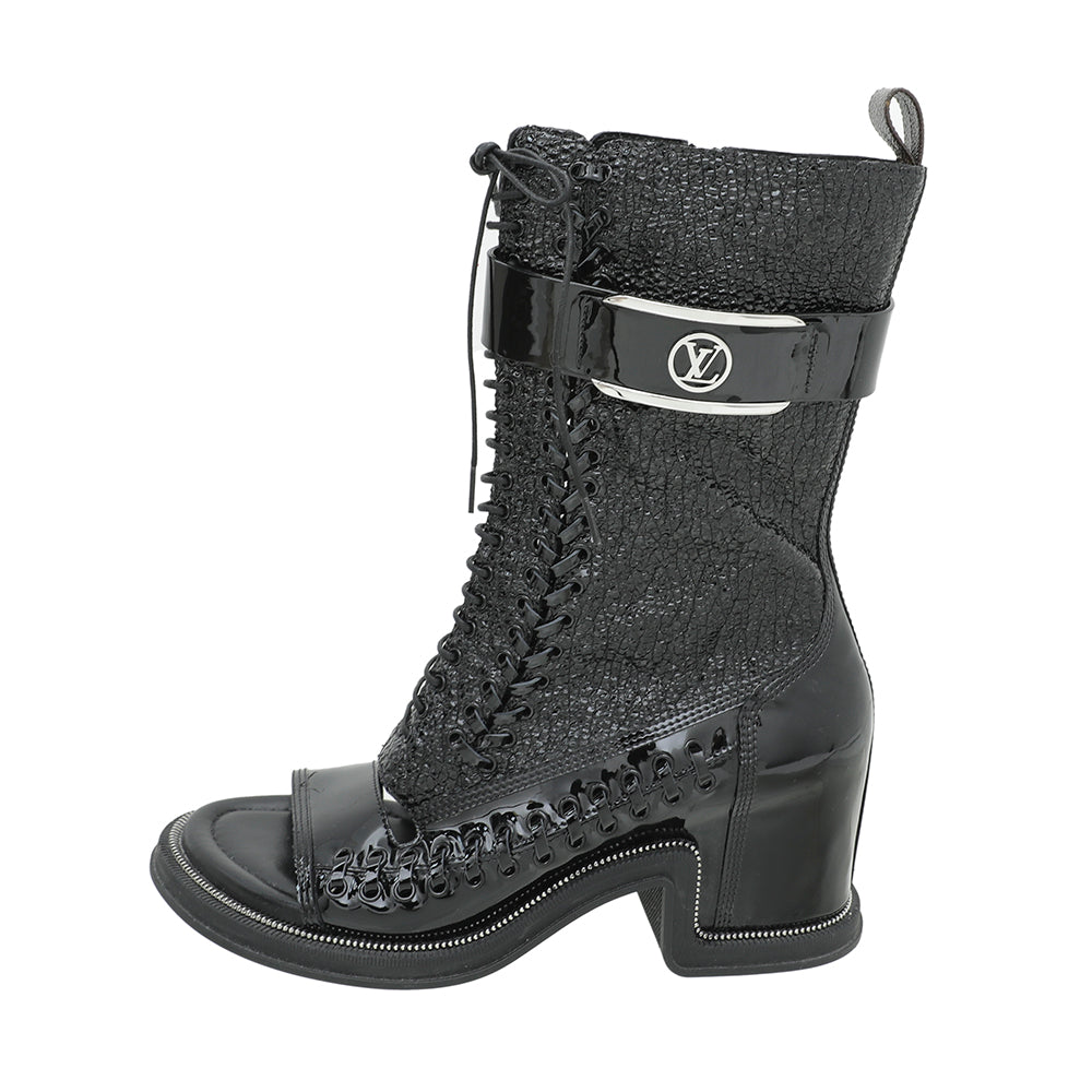 Louis Vuitton Black Moonlight Half Boots 38 – THE CLOSET