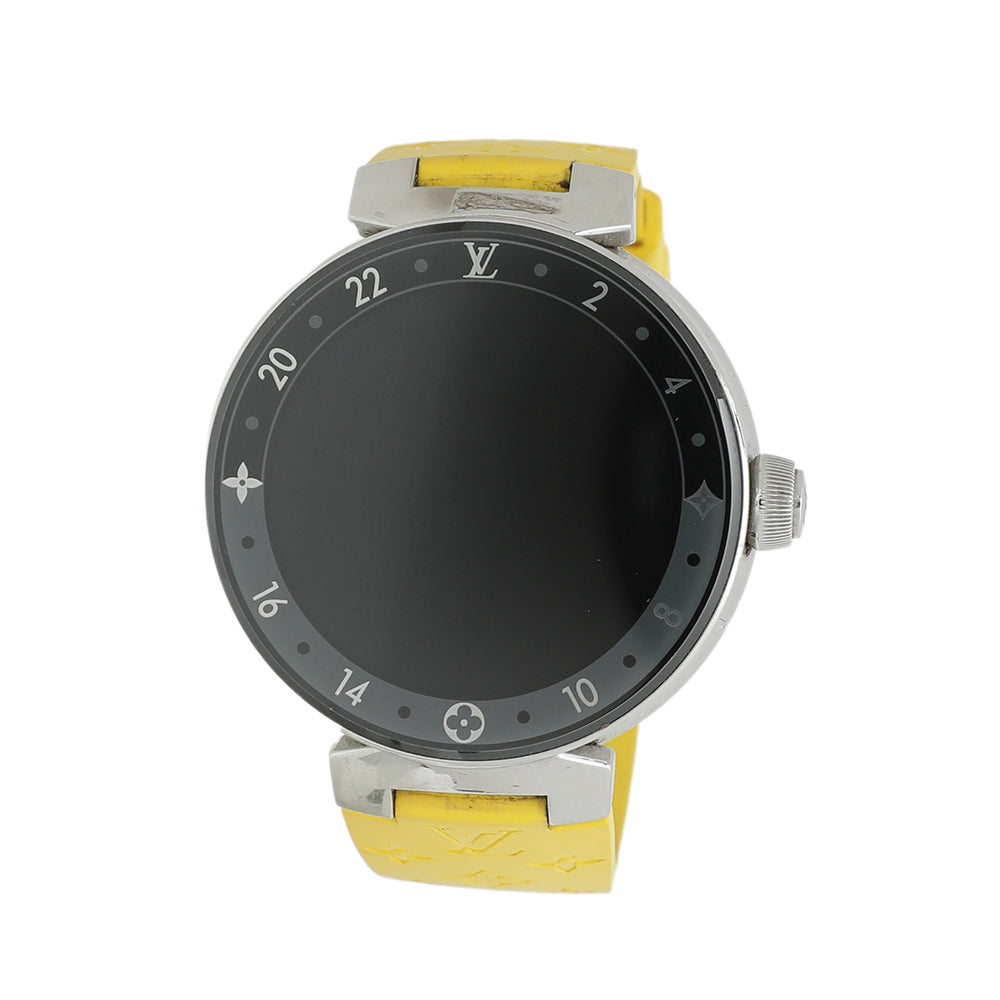 Louis Vuitton Yellow Tambour Horizon Monogram Eclipse Smartwatch – THE ...