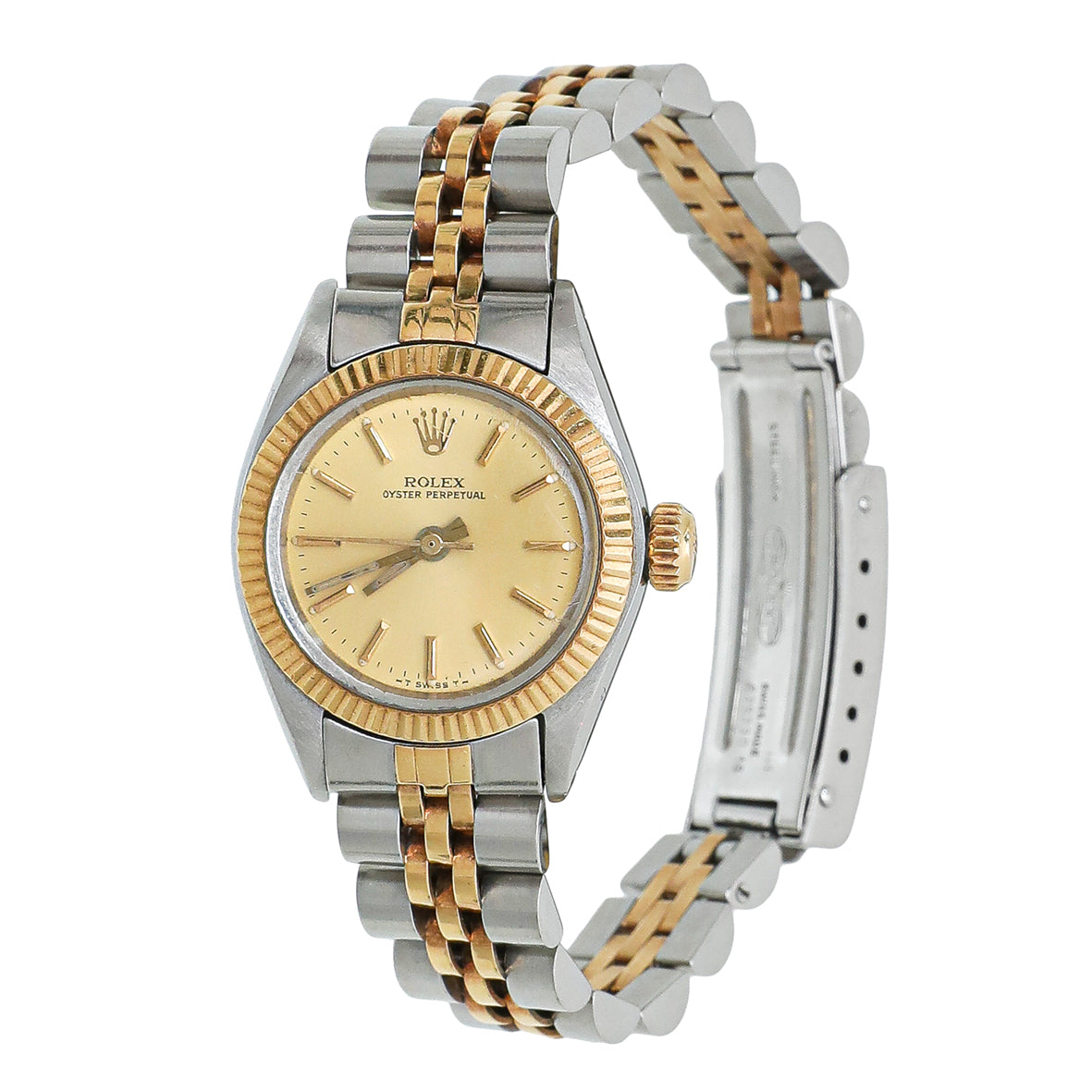 Rolex Stainless Steel and Yellow Gold Oyster Perpetual Lady Datejust W ...