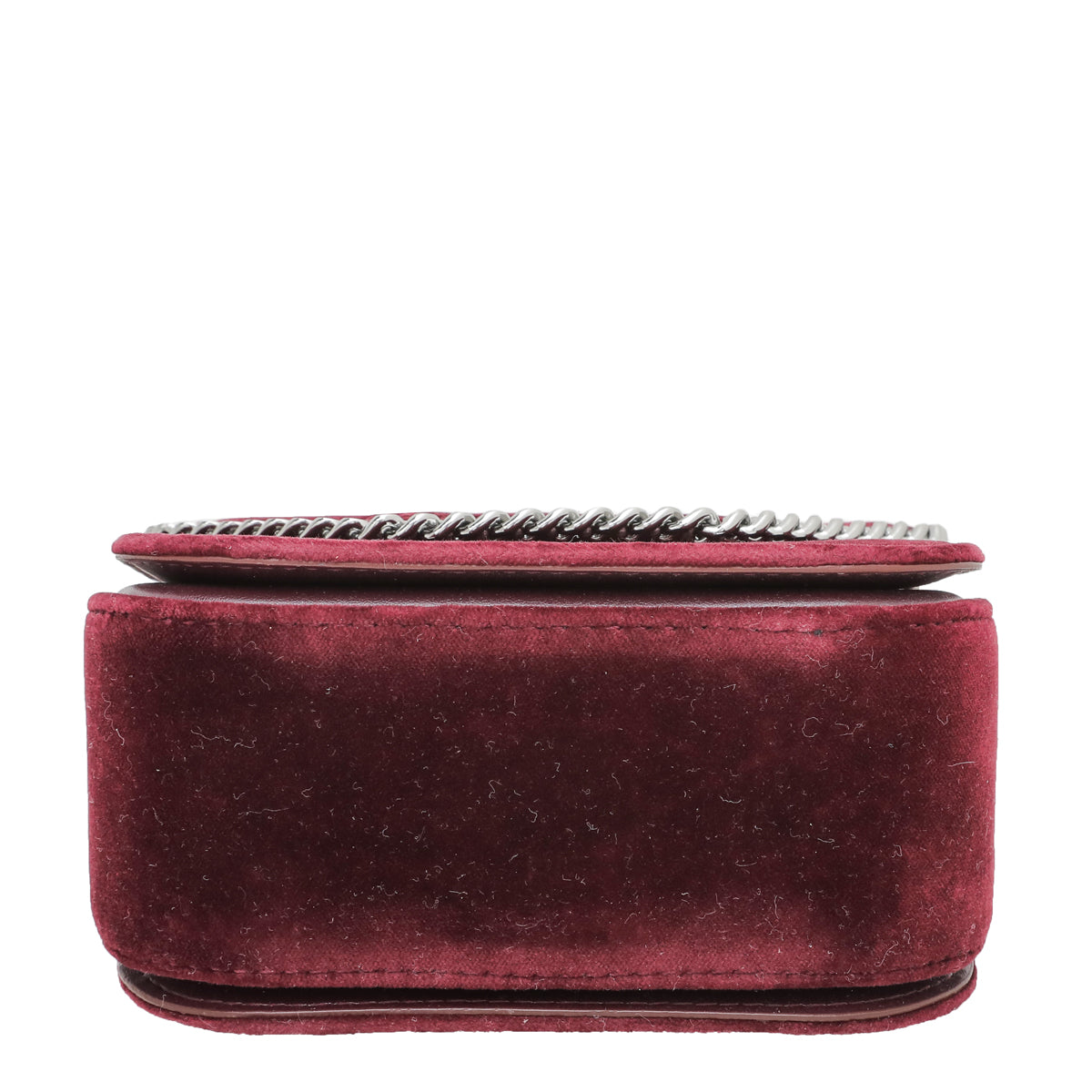 Stella Mccartney Burgundy Velvet Falabella Box Flap Bag – THE CLOSET