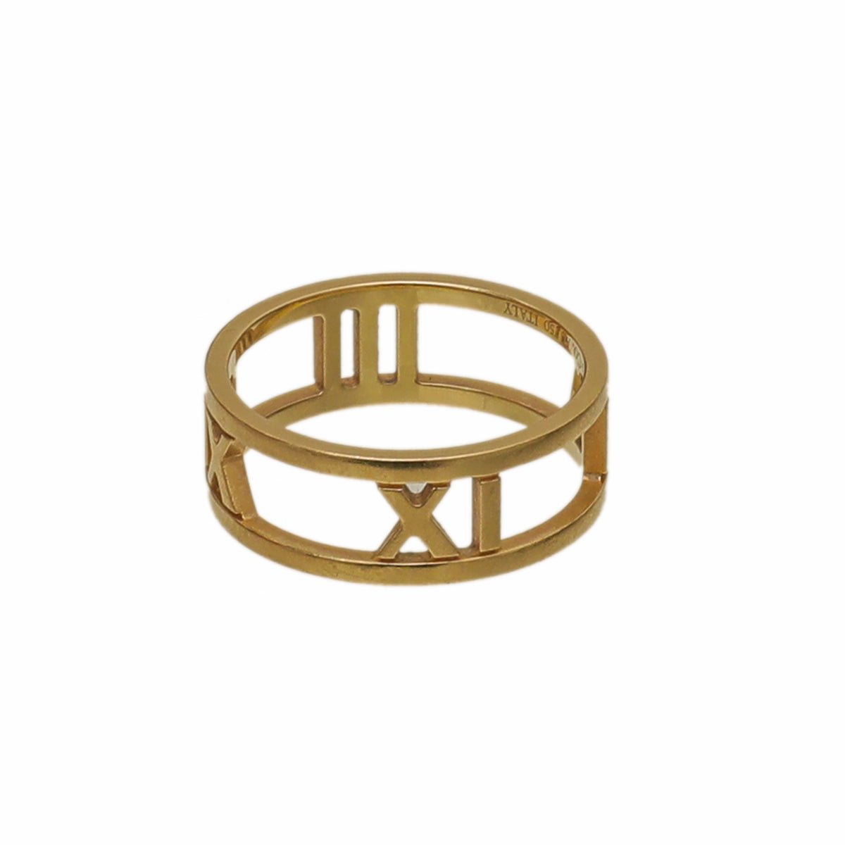 Tiffany & Co 18K Yellow Gold Atlas Open Ring – THE CLOSET