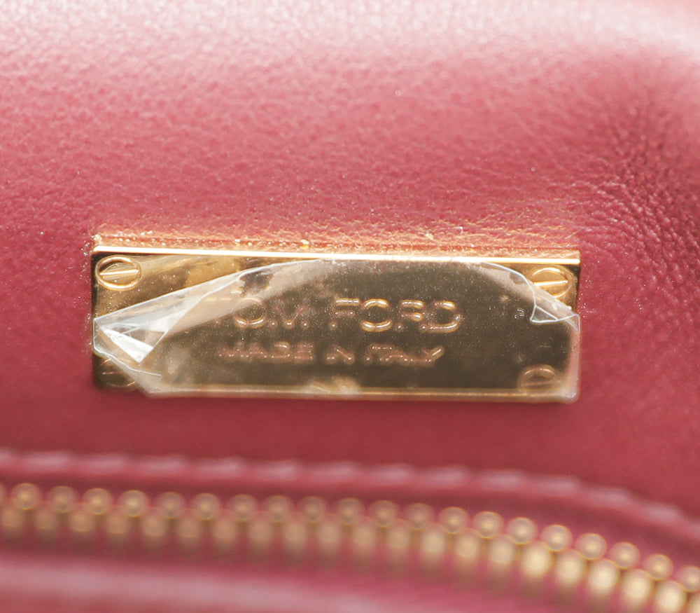 Tom Ford Burgundy Python Chain Natalia Bag – THE CLOSET