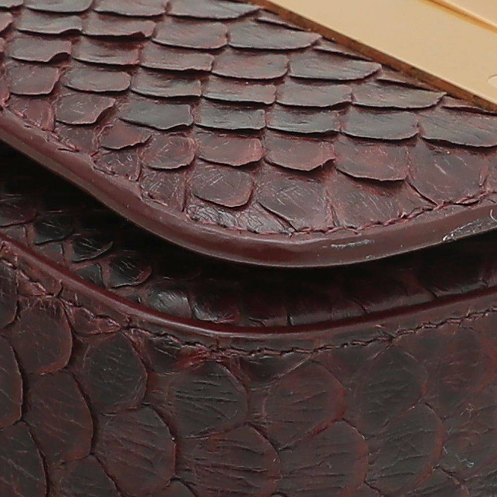 Tom Ford Burgundy Python Chain Natalia Bag – THE CLOSET