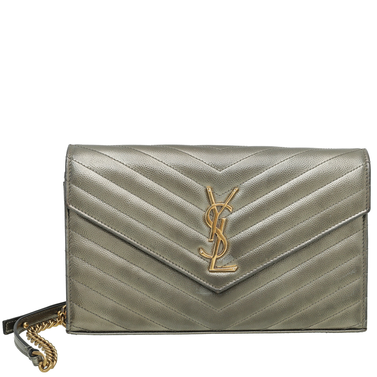 YSL Bronze Monogram Envelope Wallet On Chain – THE CLOSET