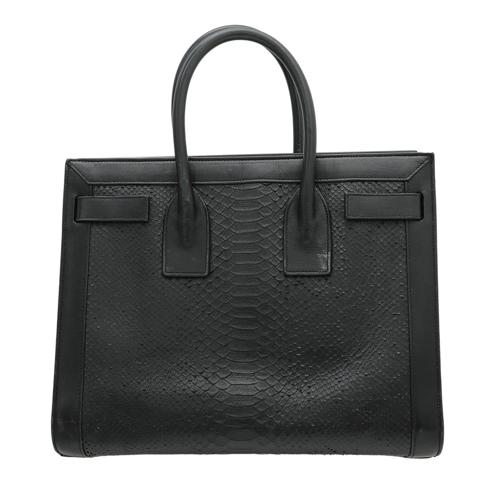 YSL Black Python & Calf Sac De Jour Bag – THE CLOSET